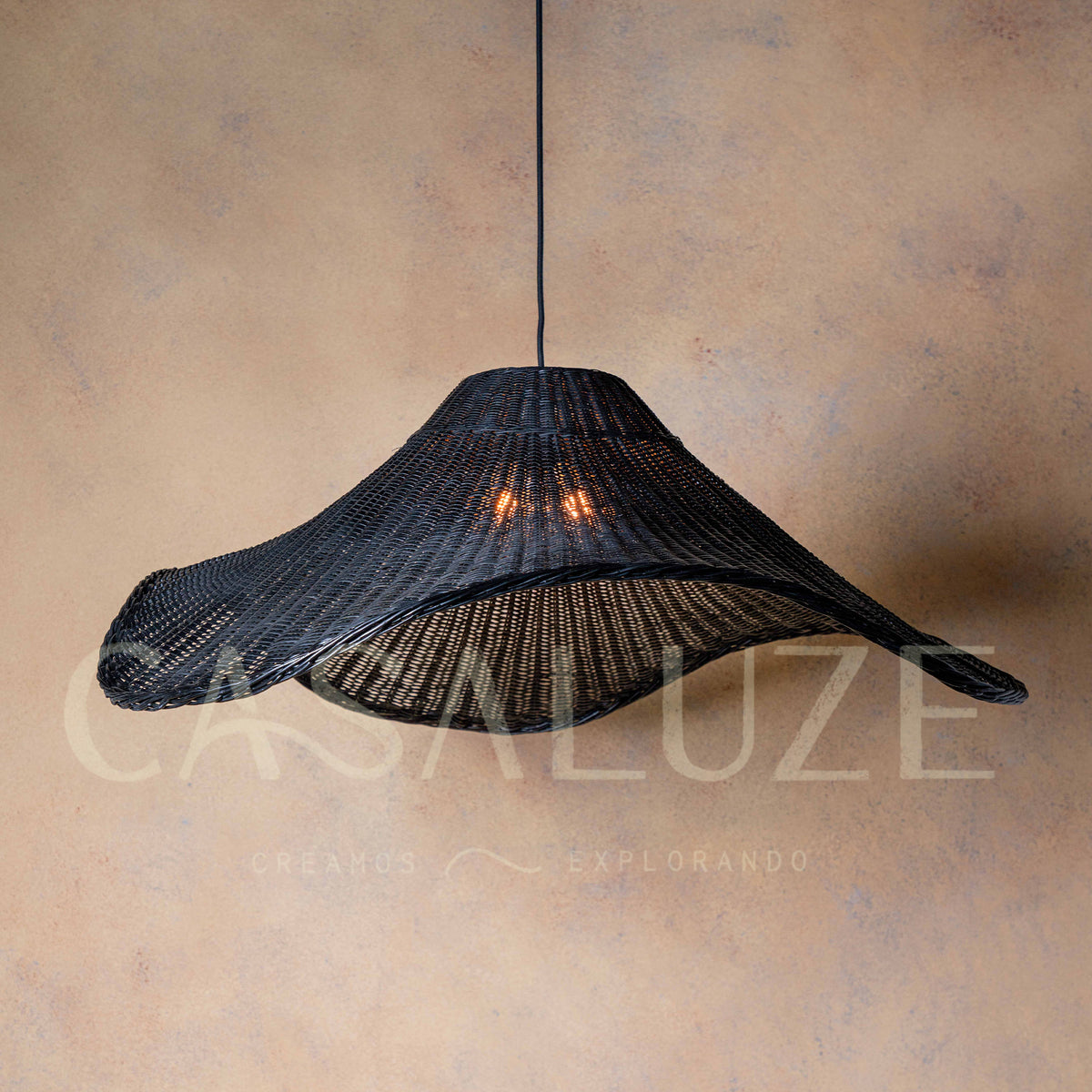 Lámpara Colgante Mantarraya Natural XL – Casaluze